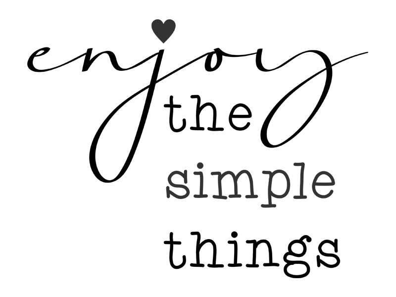 Wandtattoo Enjoy the simple things | Wandtattoos.de