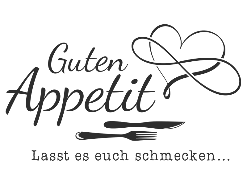 Guten Appetit Logo Wandschrift Guten Appetit: Ein Wandtattoo Für