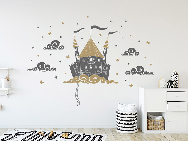 Wandtattoo Wolken | Schöne Wolkendeko für die Wände
