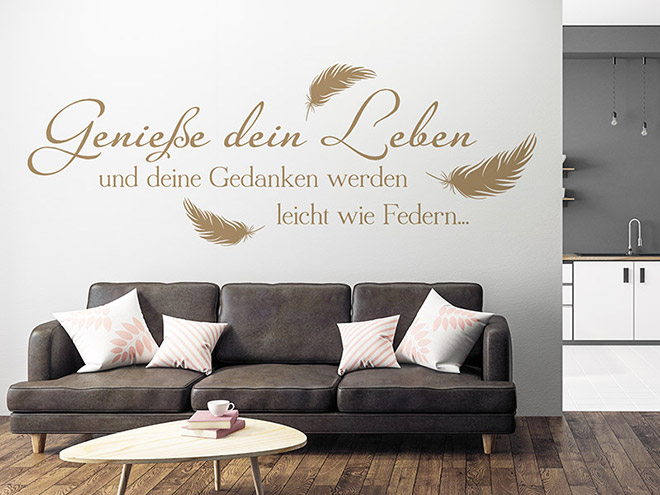 Spannende Lebensweisheiten Wandtattoo Sprüche Leben Ebenbild