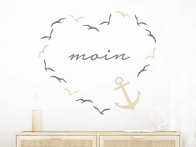 Wandtattoo Moin | MOIN Schriftzüge für die Wand