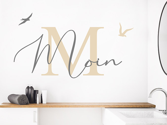 Wandtattoo Moin | MOIN Schriftzüge für die Wand