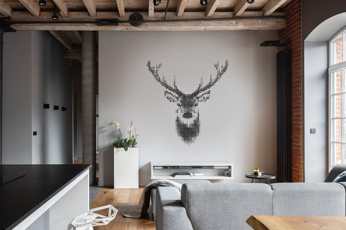 Wandtattoos Loft für die industrielle Wohn-Revolution